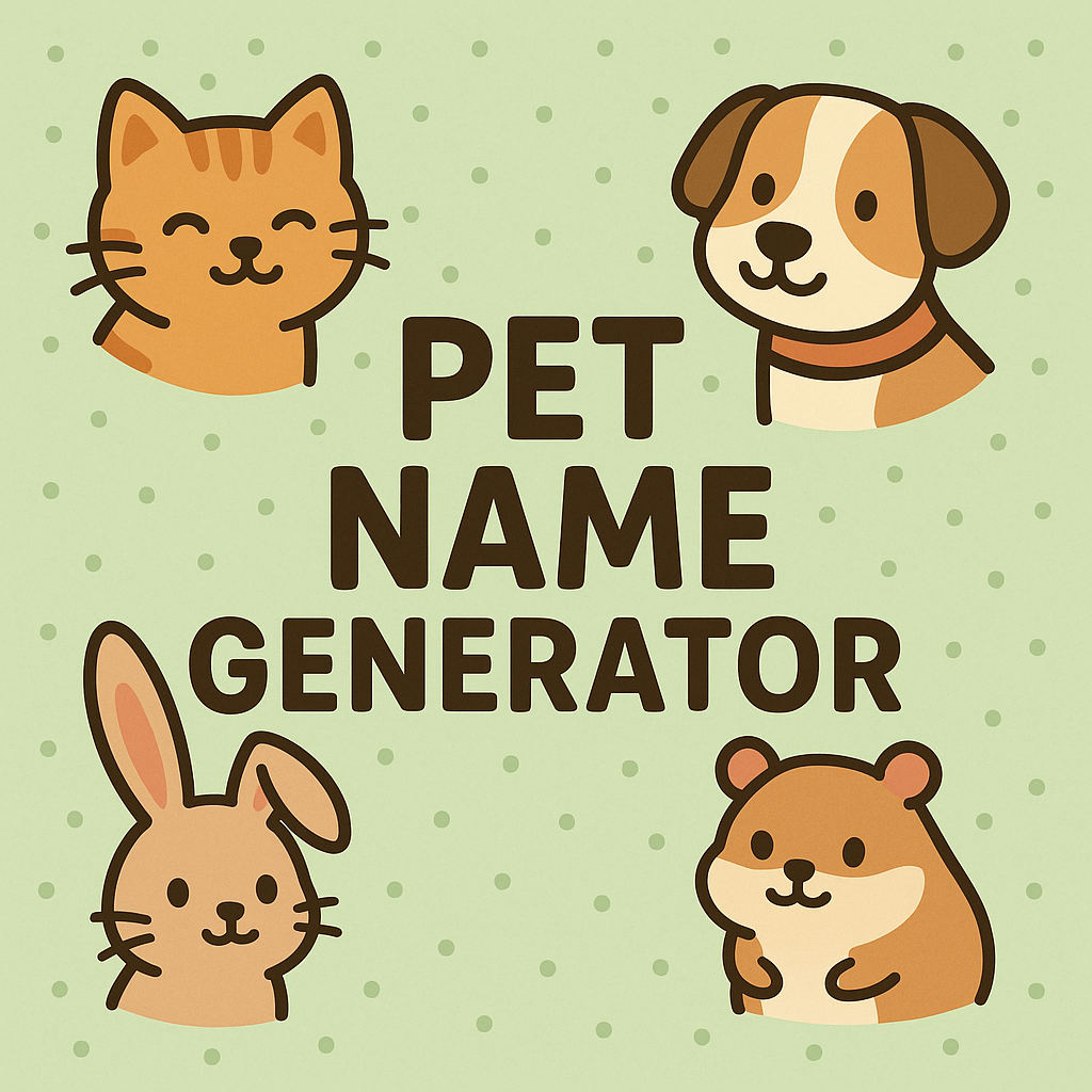 Pet Name Generator: 900+ Creative Names